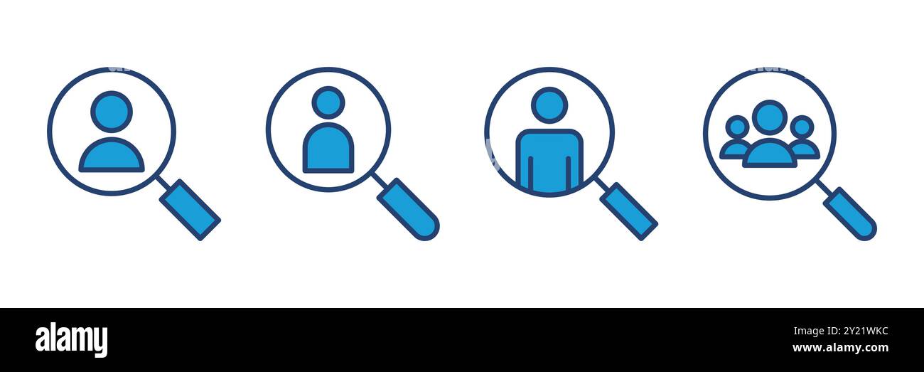 Hiring icon vector. Search job vacancy icon. Human resources concept ...