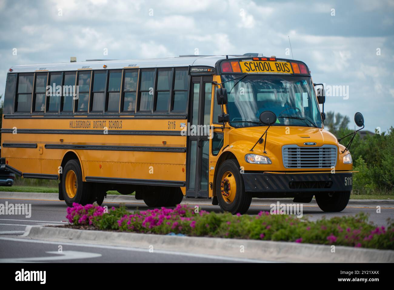 School bus. Go to school. Schoolbus station. Getting on school bus ...