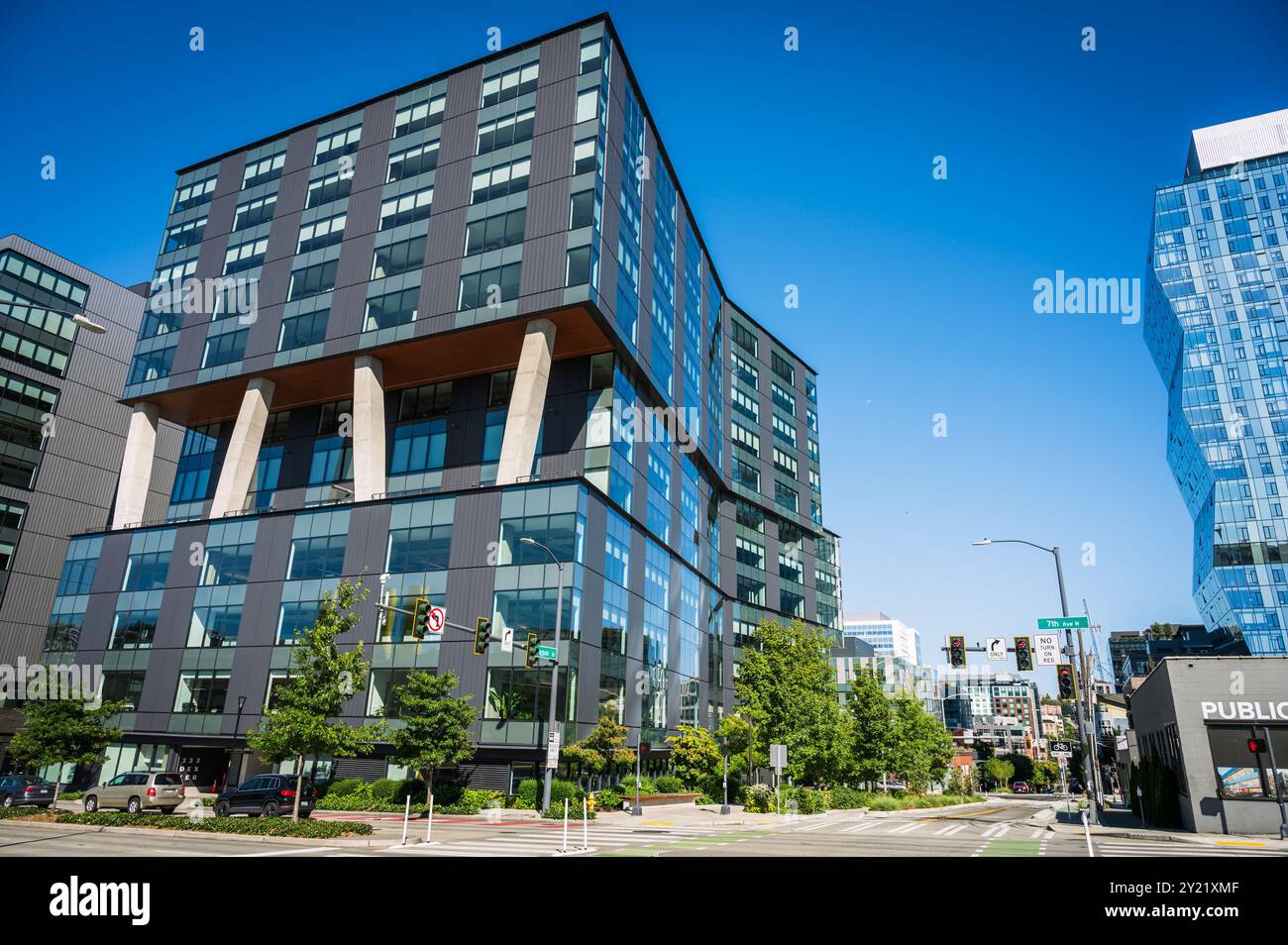 New development in downtown Seattle WA, USA Stock Photo - Alamy