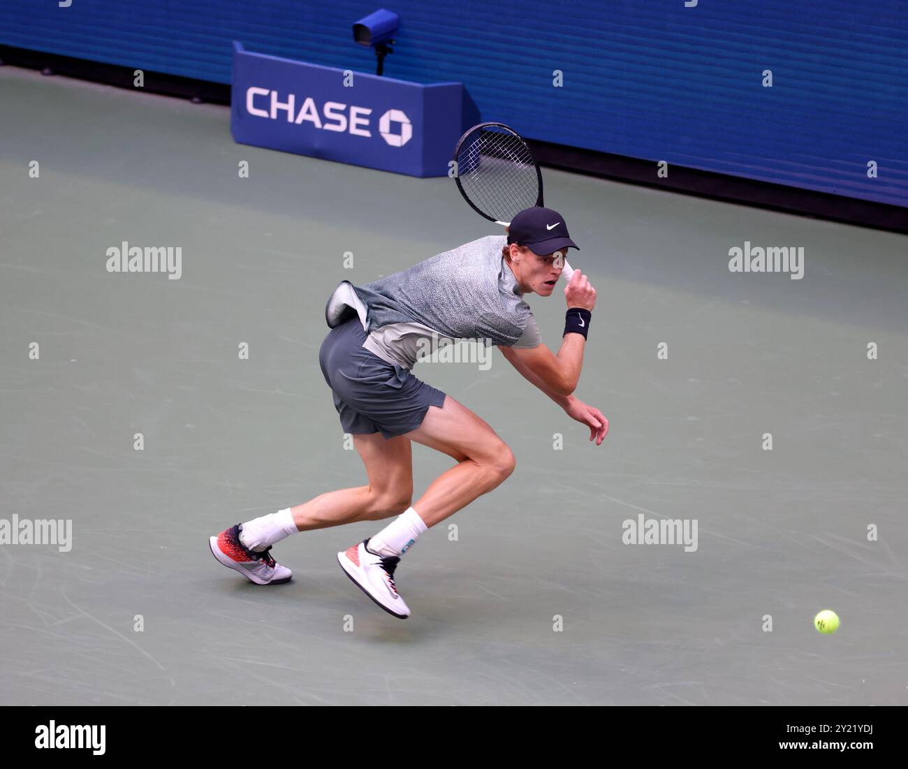 Flushing Meadows, US Open: Jannik Sinner during his straight set ...