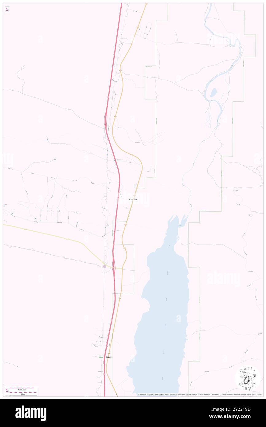 Map of caballo new mexico Cut Out Stock Images & Pictures - Alamy