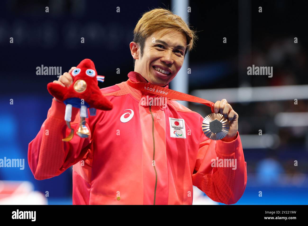 Nanterre, France. 6th Sep, 2024. Uchu Tomita (JPN) Swimming : Men's ...