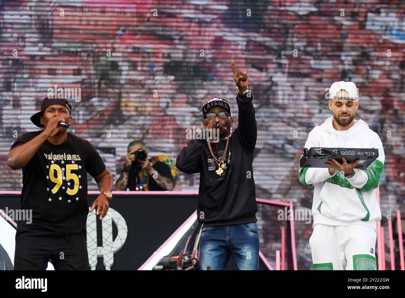 Rio de Janeiro, Brazil, September 3, 2022. MCs and funk singers Cidinho ...