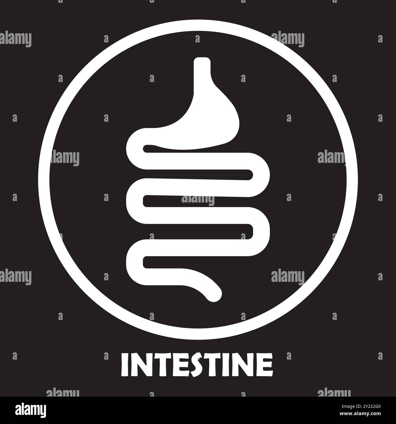 intestines vector illustration symbol design Stock Vector Image & Art ...