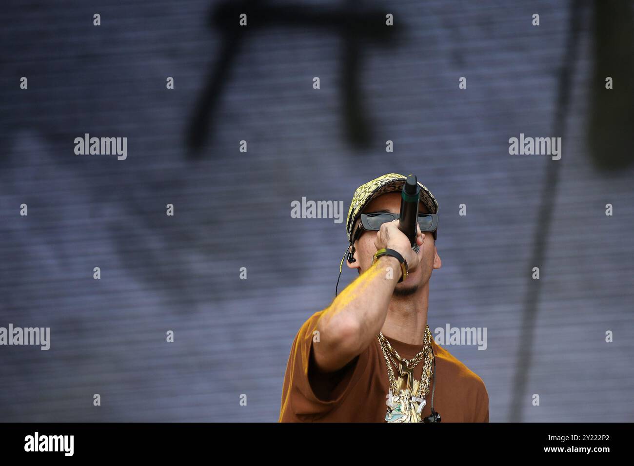 Rio de Janeiro, Brazil, September 3, 2022. Singer and rapper L7nnon ...