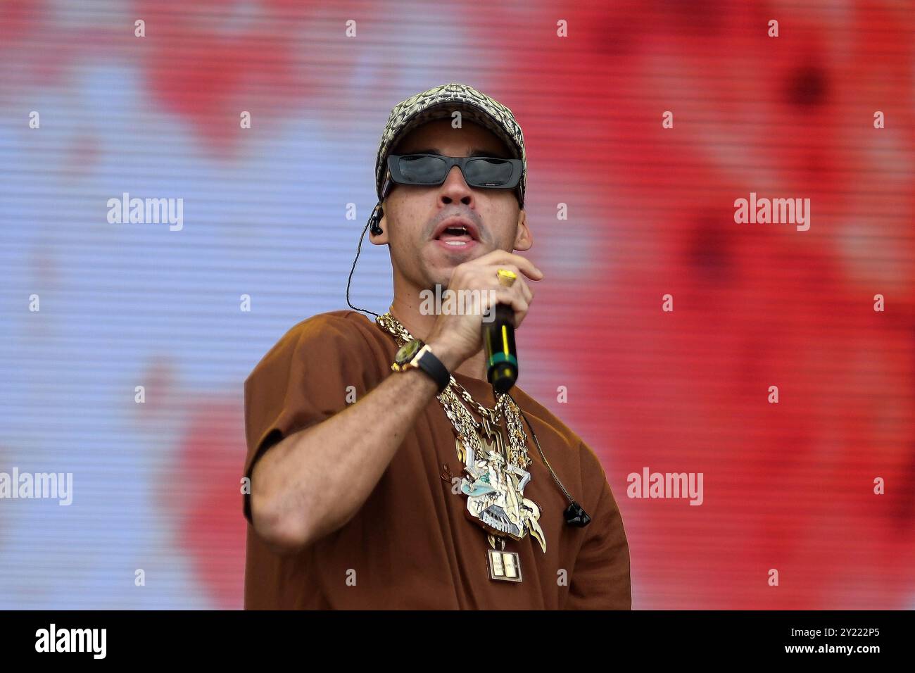 Rio de Janeiro, Brazil, September 3, 2022. Singer and rapper L7nnon ...