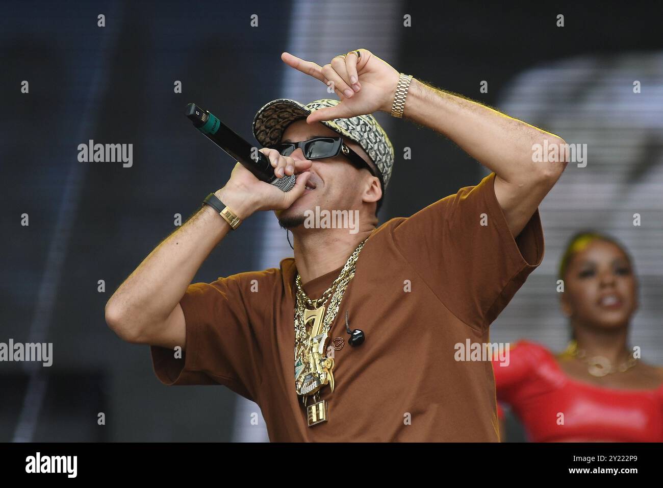 Rio de Janeiro, Brazil, September 3, 2022. Singer and rapper L7nnon ...