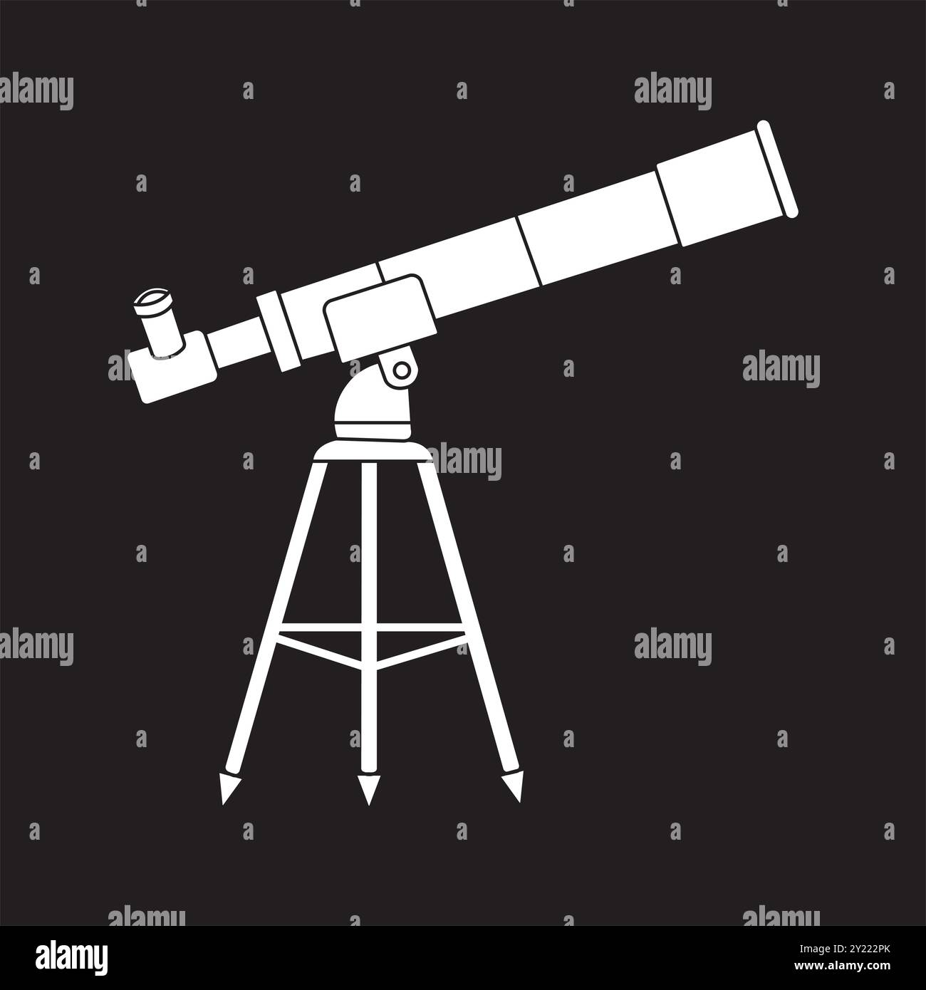 Telescope device isolated icon Stock Vector Images - Alamy