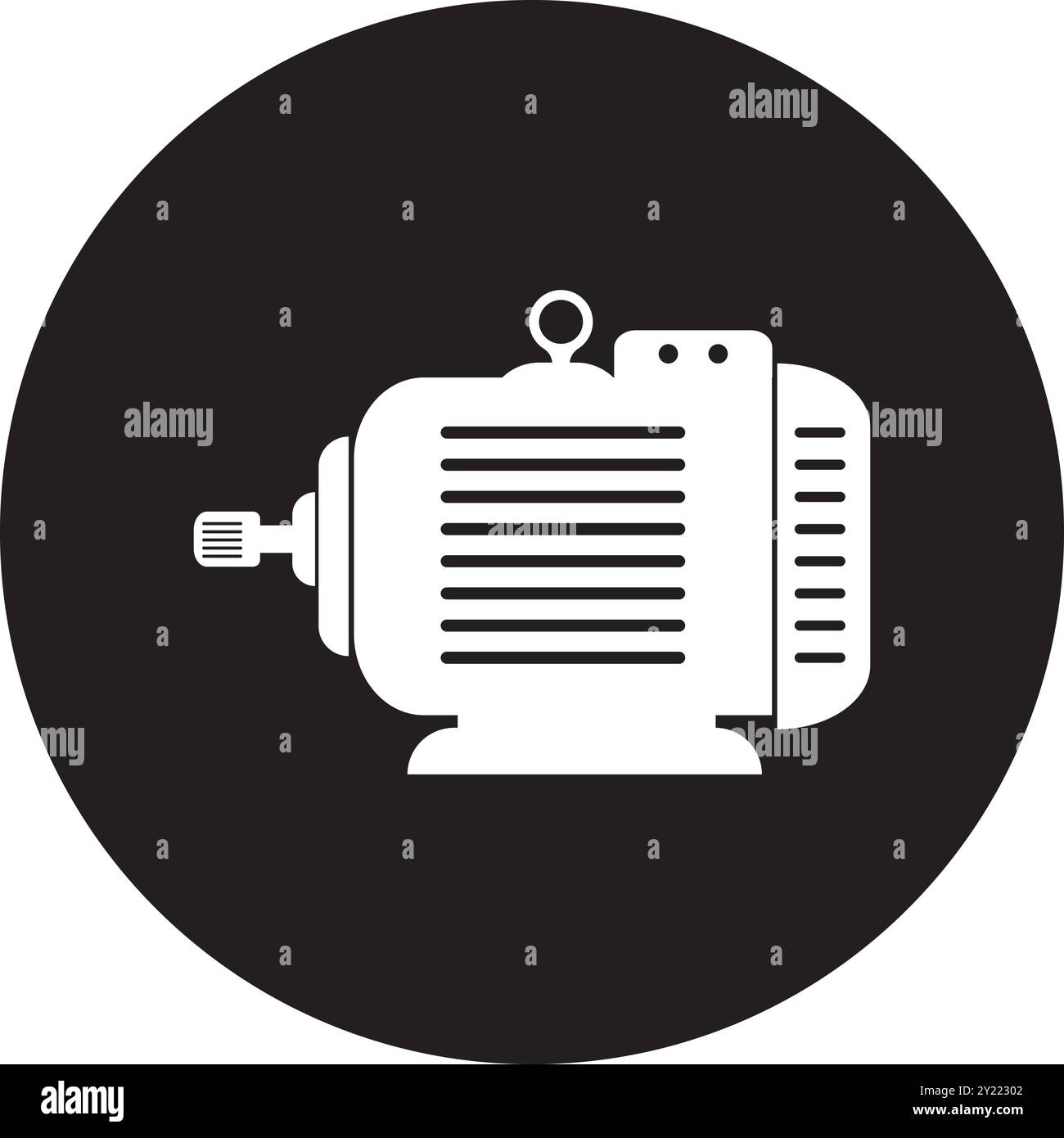 Electric motor icon vector illustration logo design Stock Vector Image ...