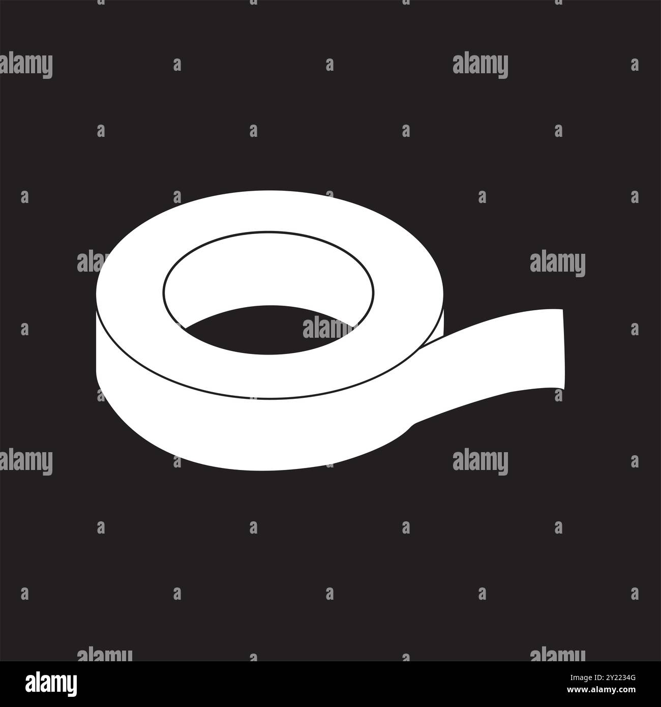 Masking tape art Black and White Stock Photos & Images - Alamy