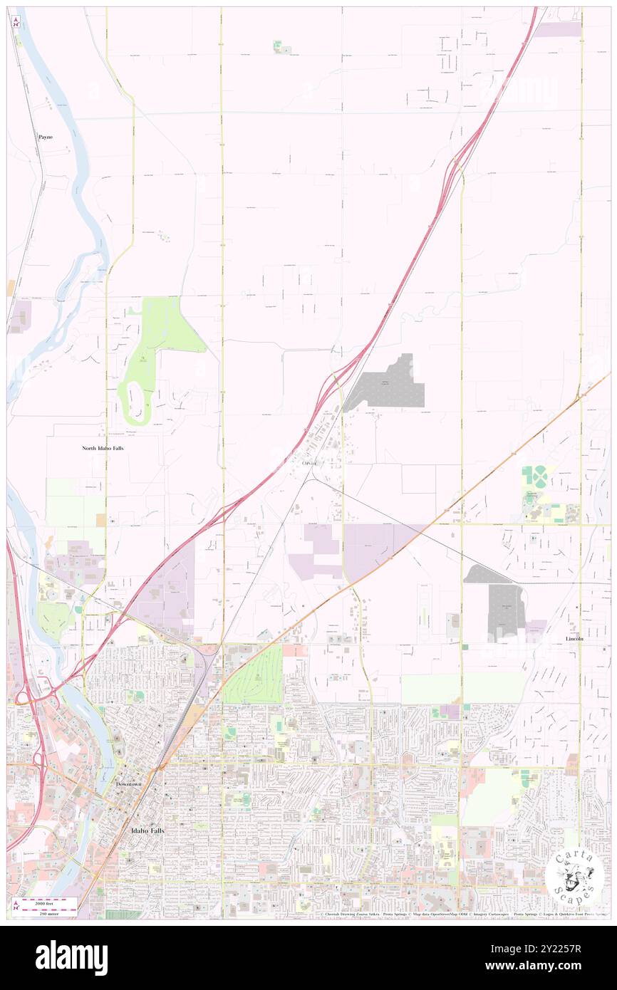 Orvin, Bonneville County, US, United States, Idaho, N 43 31' 59'', S ...