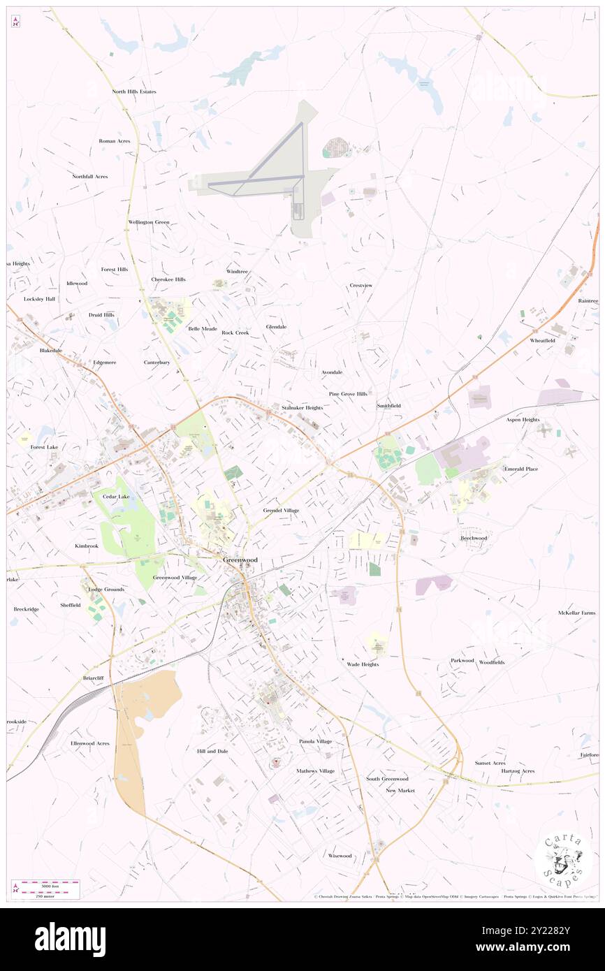 Laurens county map hi-res stock photography and images - Alamy