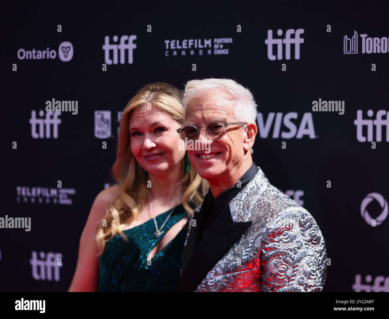 Toronto, Canada. 08th Sep, 2024. Chris Sanders and partner on the red ...