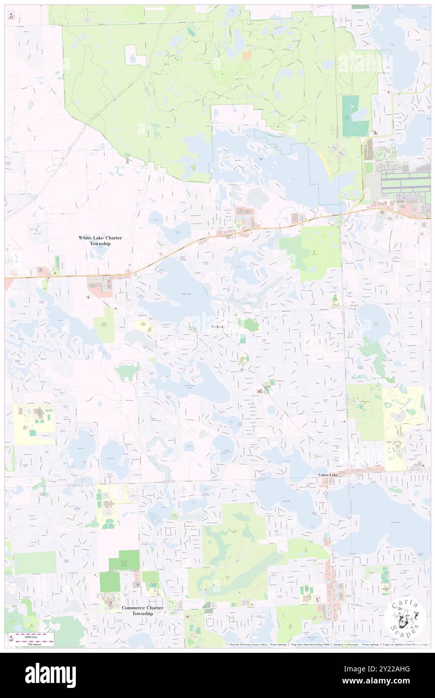 Map of oxbow hi-res stock photography and images - Alamy