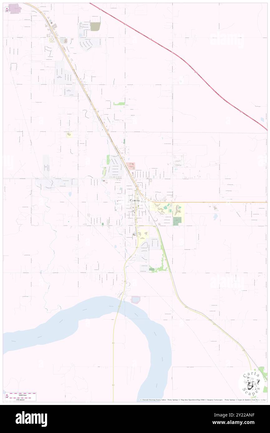 Map of wagoner oklahoma hi-res stock photography and images - Alamy