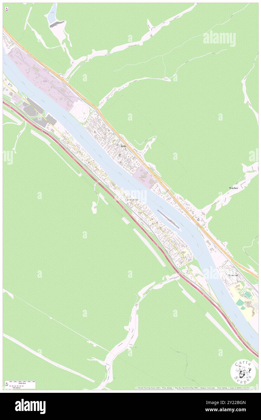 Chesapeake, Kanawha County, US, United States, West Virginia, N 38 13 ...