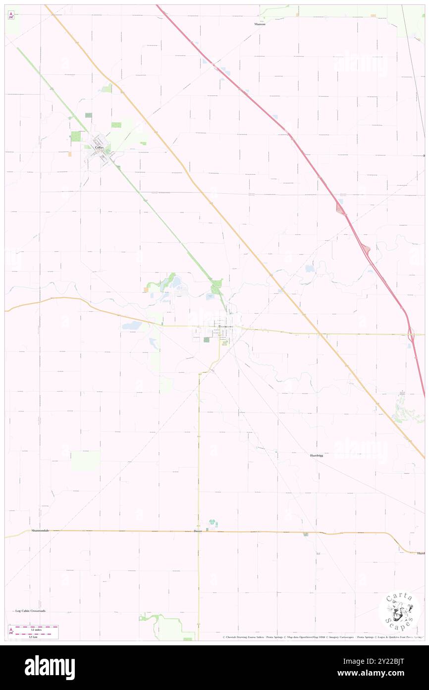 Map of thorntown indiana Cut Out Stock Images & Pictures - Alamy