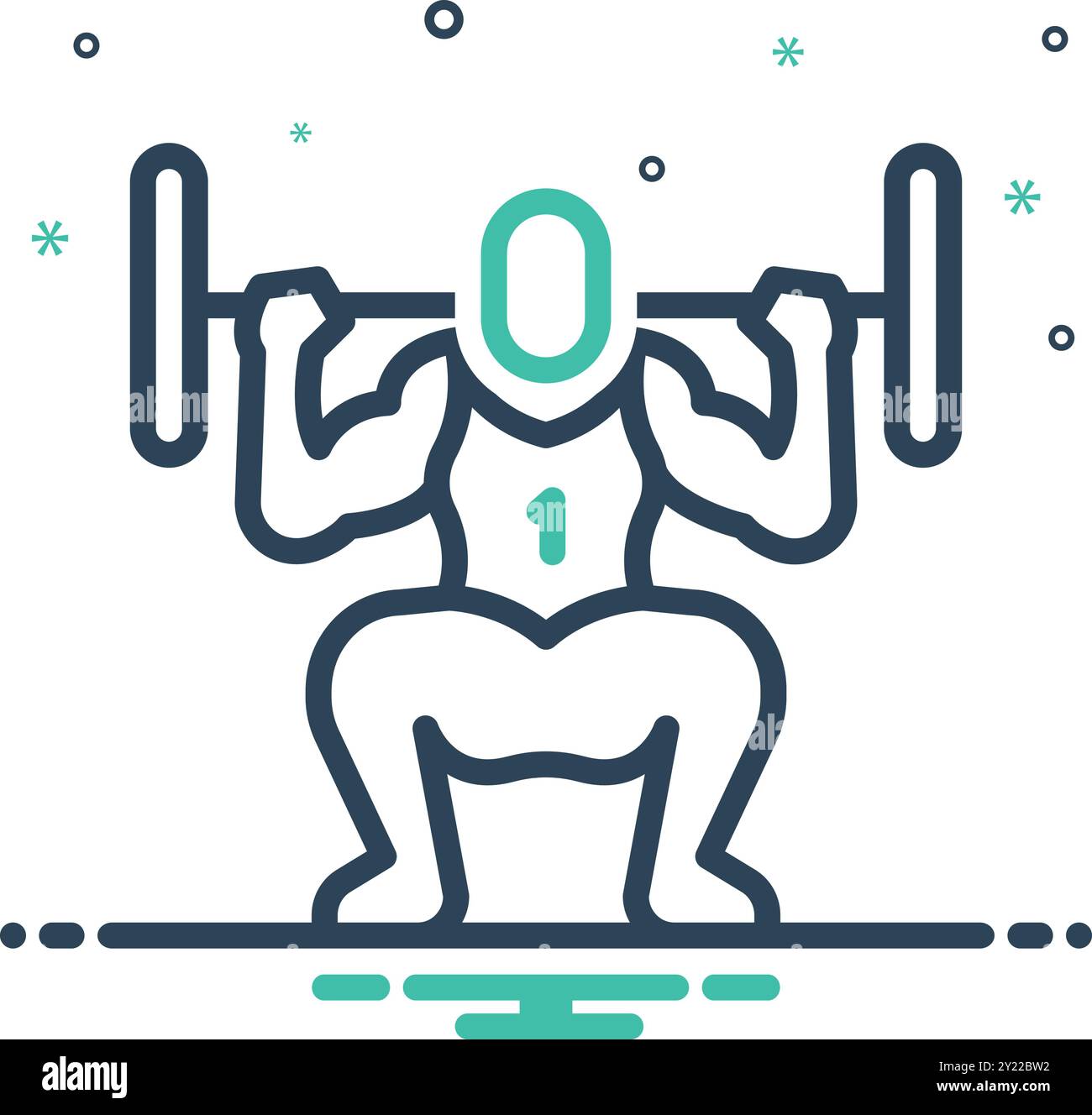 Icon for squat, powerlifting Stock Vector Image & Art - Alamy