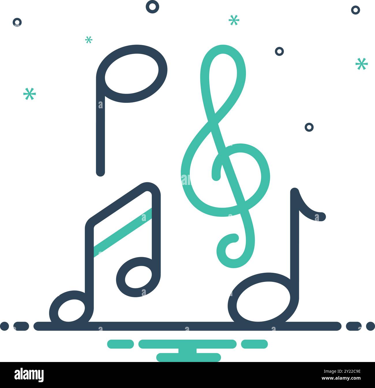 Musical notation vector vectors hi-res stock photography and images - Alamy