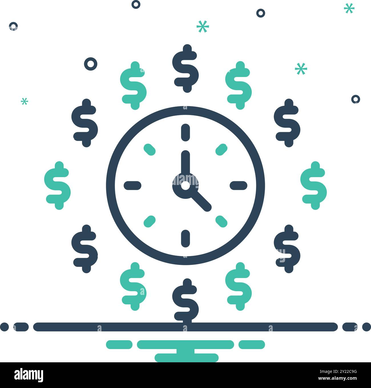 Hourly rate Stock Vector Images - Alamy
