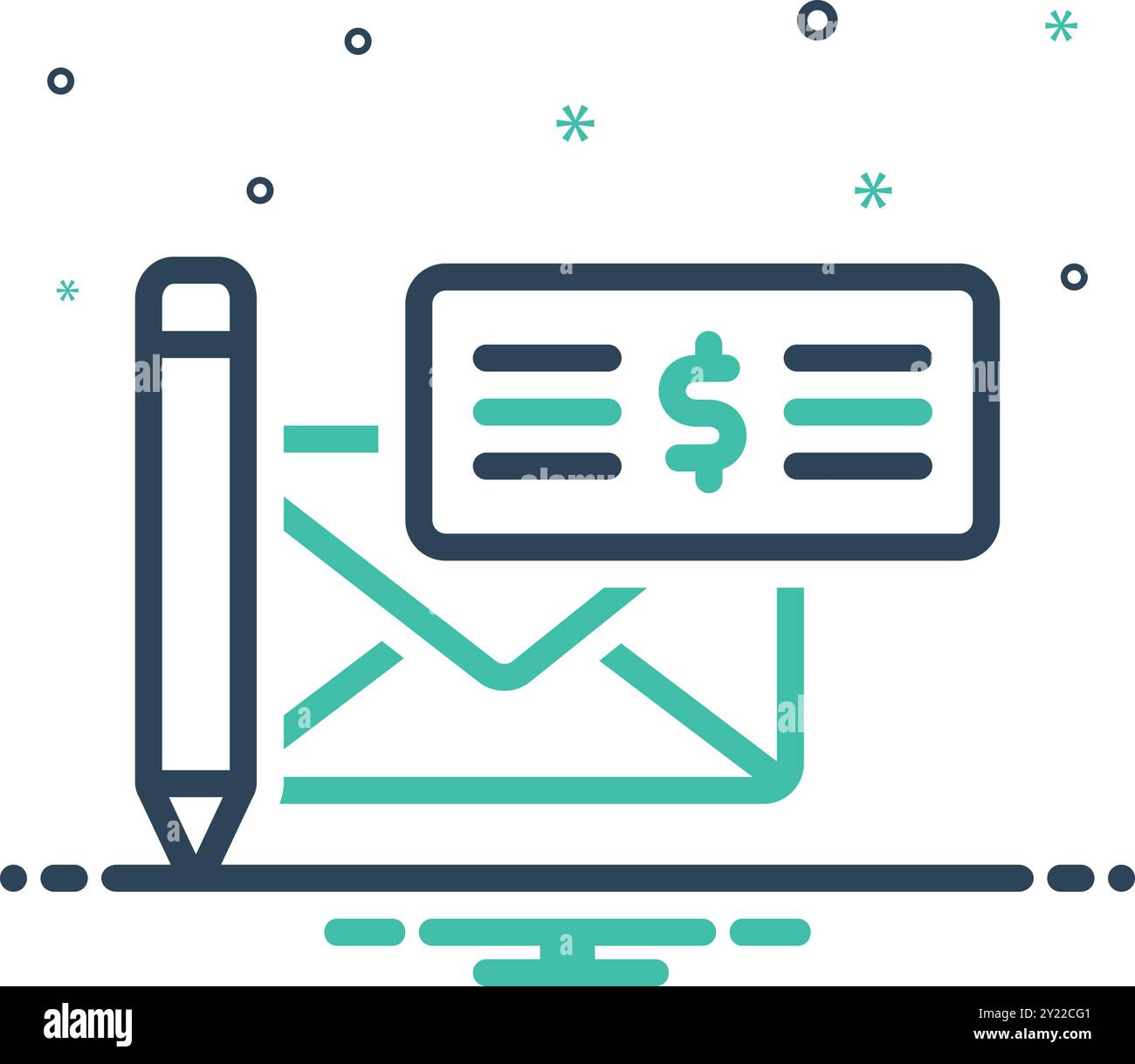 Icon for paycheck, cheque Stock Vector Image & Art - Alamy