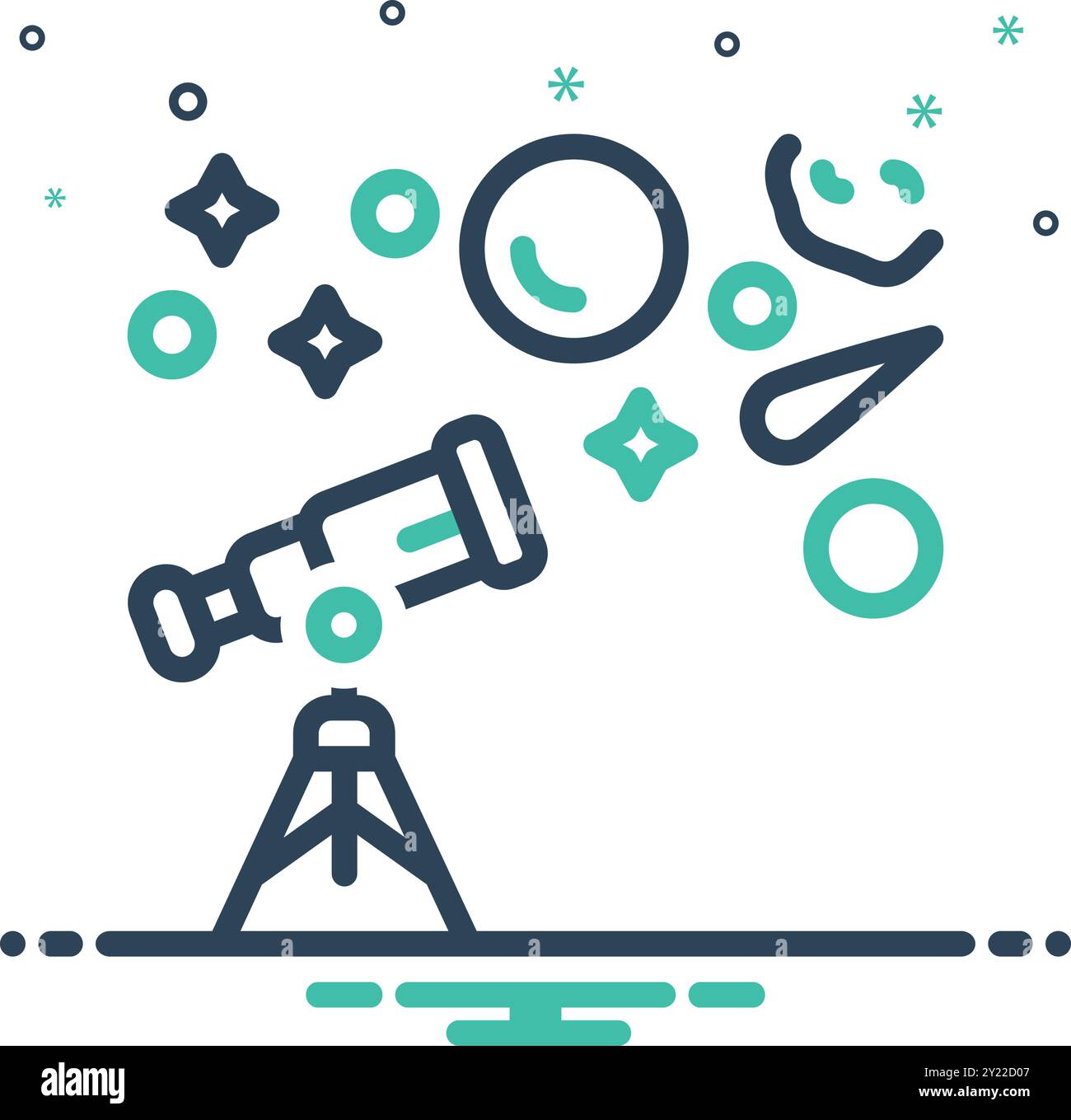 Icon for stargazing, observing Stock Vector Image & Art - Alamy