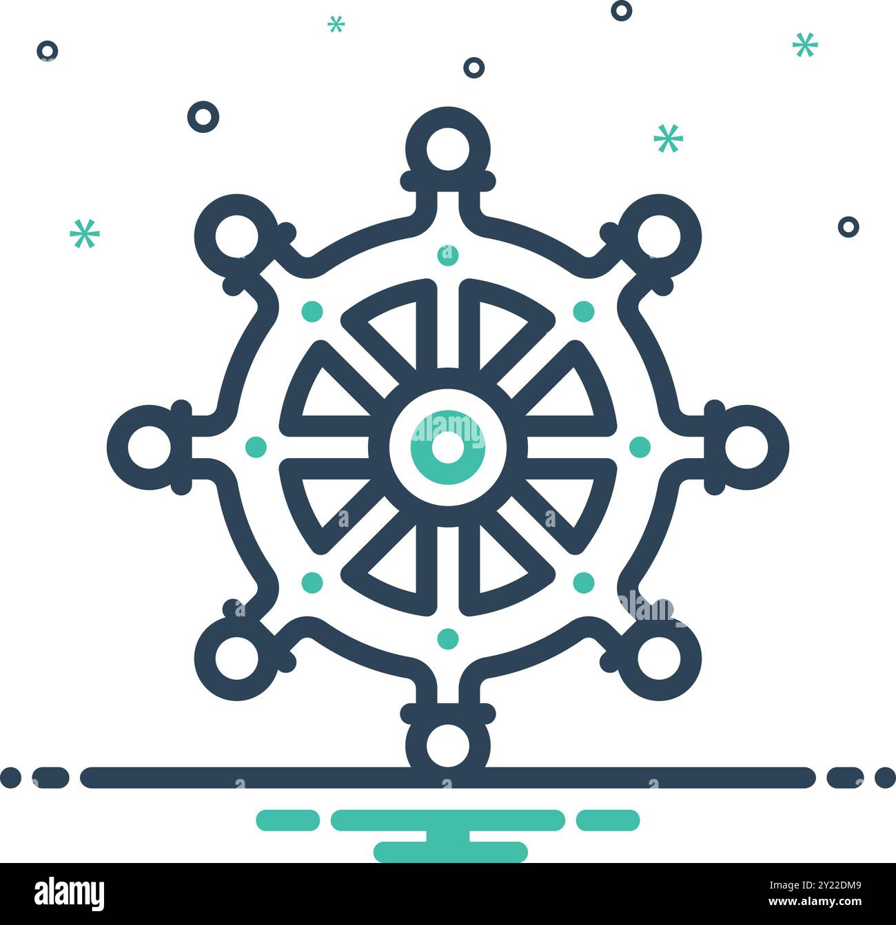 Icon for helm, wheel Stock Vector Image & Art - Alamy
