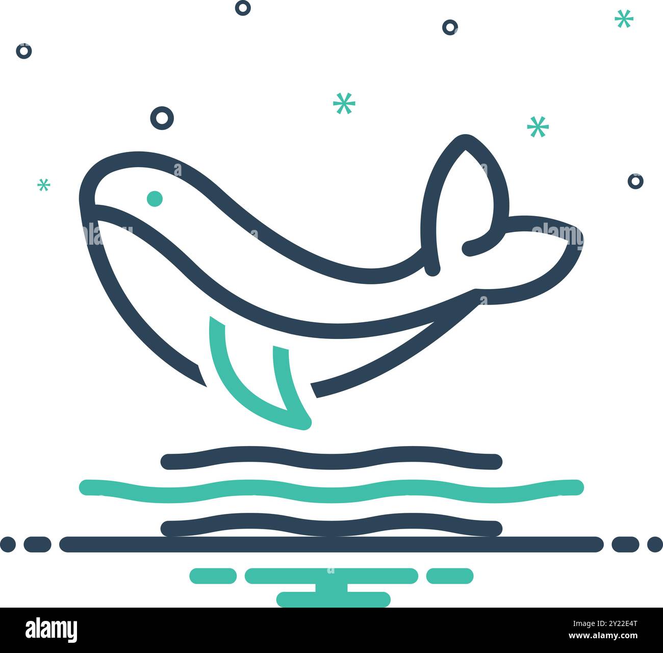 Icon for whale, humpback Stock Vector Image & Art - Alamy