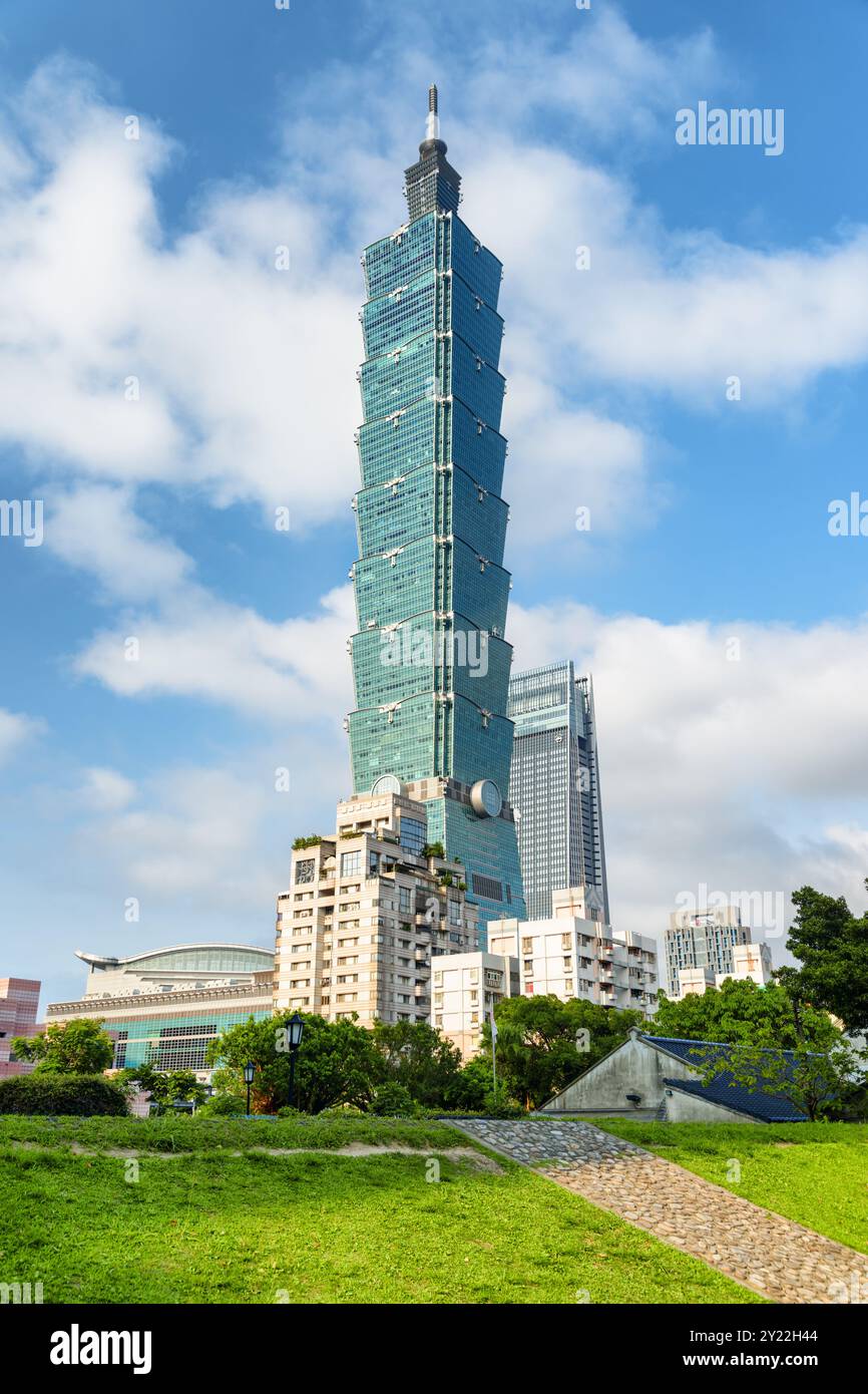 Awesome view of Taipei 101. Landmark of Taiwan Stock Photo - Alamy