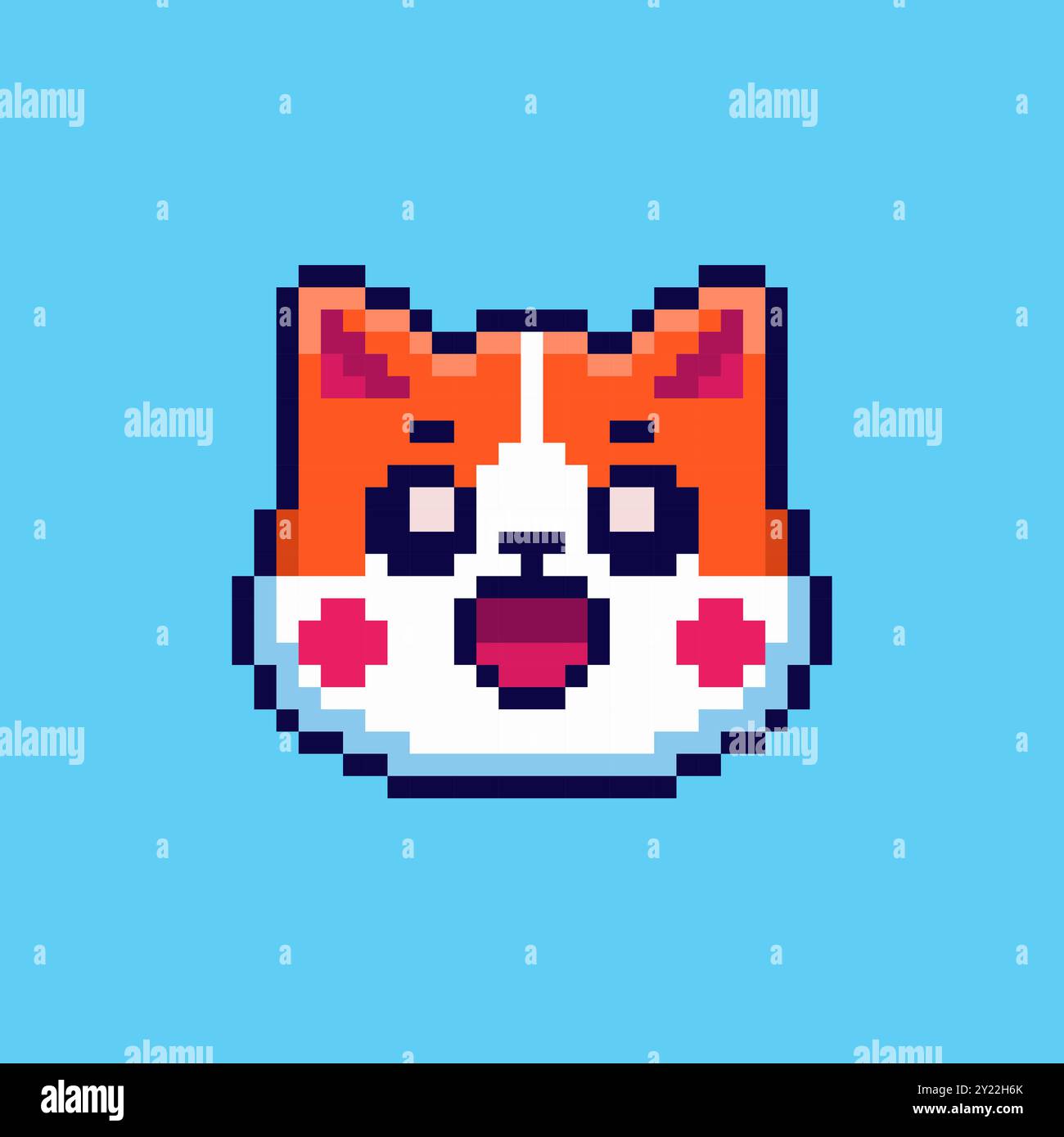 Vector Illustration of cute cat with Pixel Art Design, perfect for game ...