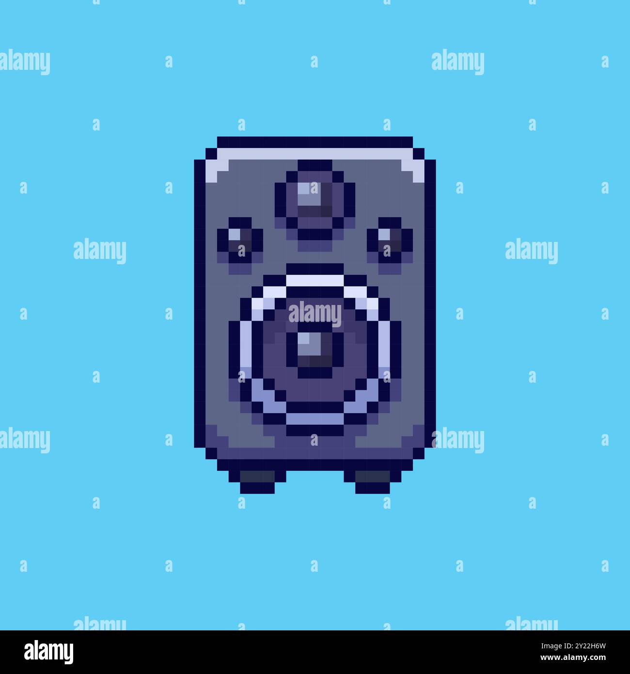 Vector Illustration of speaker with Pixel Art Design, perfect for game ...
