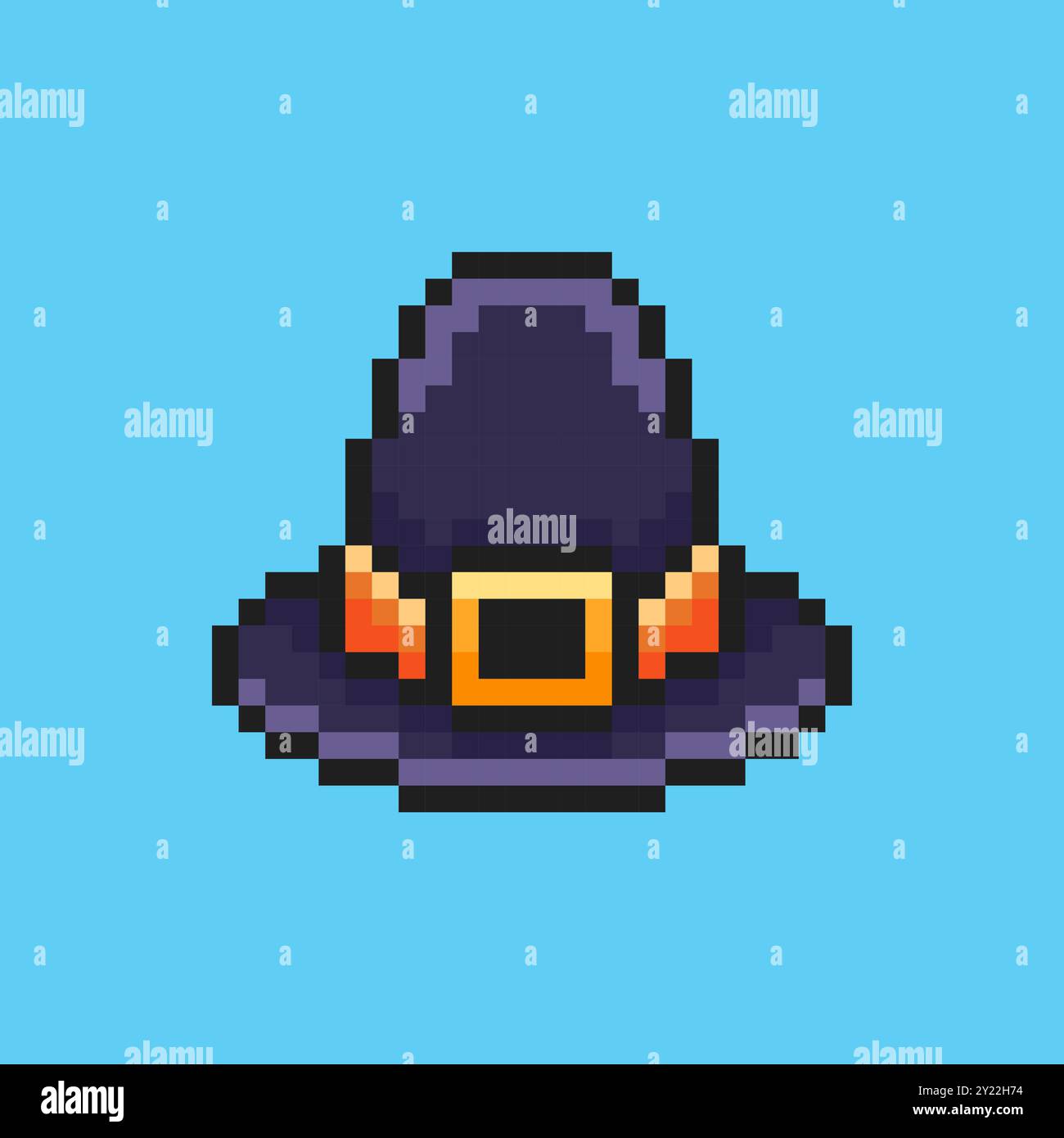 Vector Illustration of Hat Thanksgiving with Pixel Art Design, perfect ...