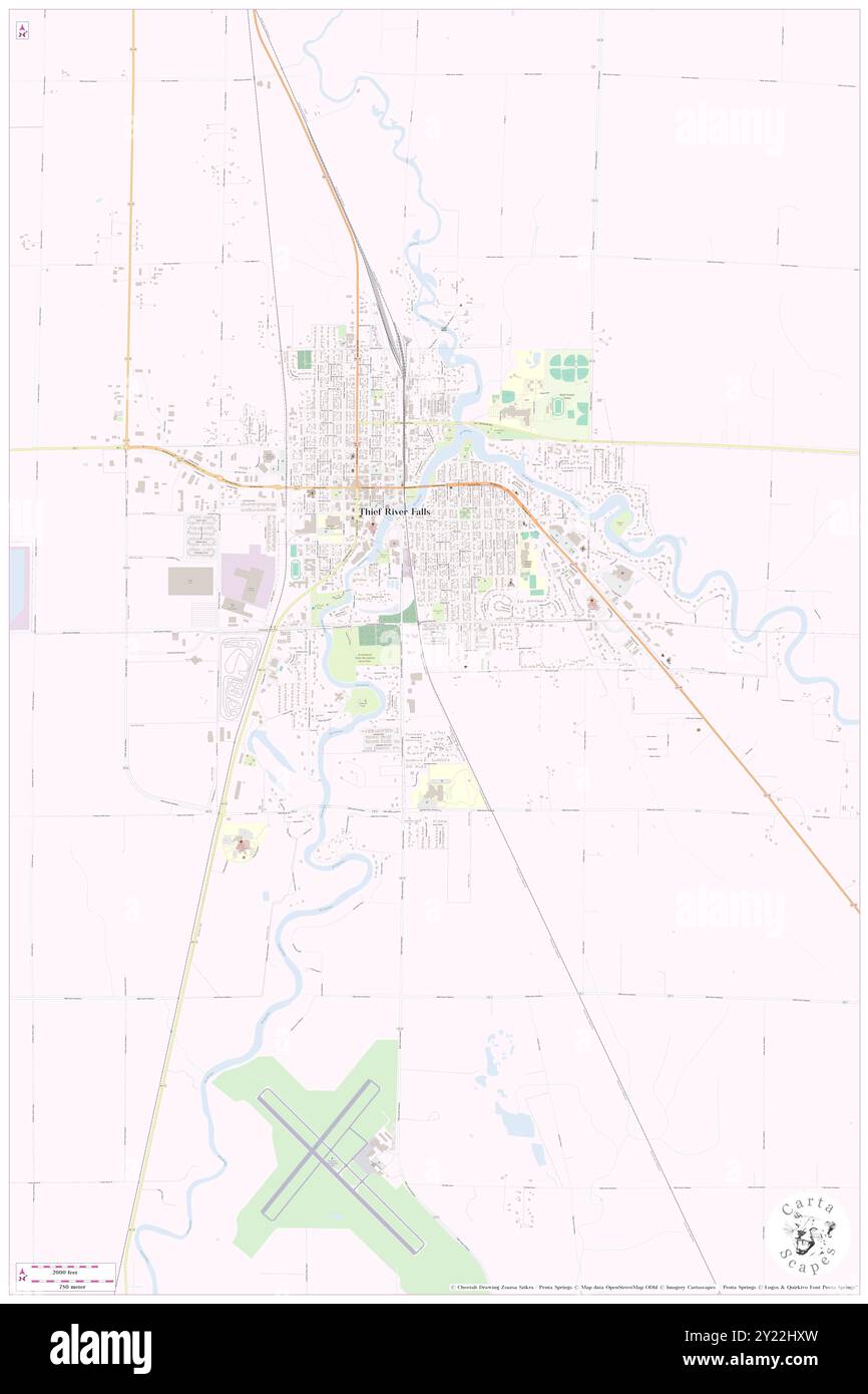 Map of thief minnesota Cut Out Stock Images & Pictures - Alamy