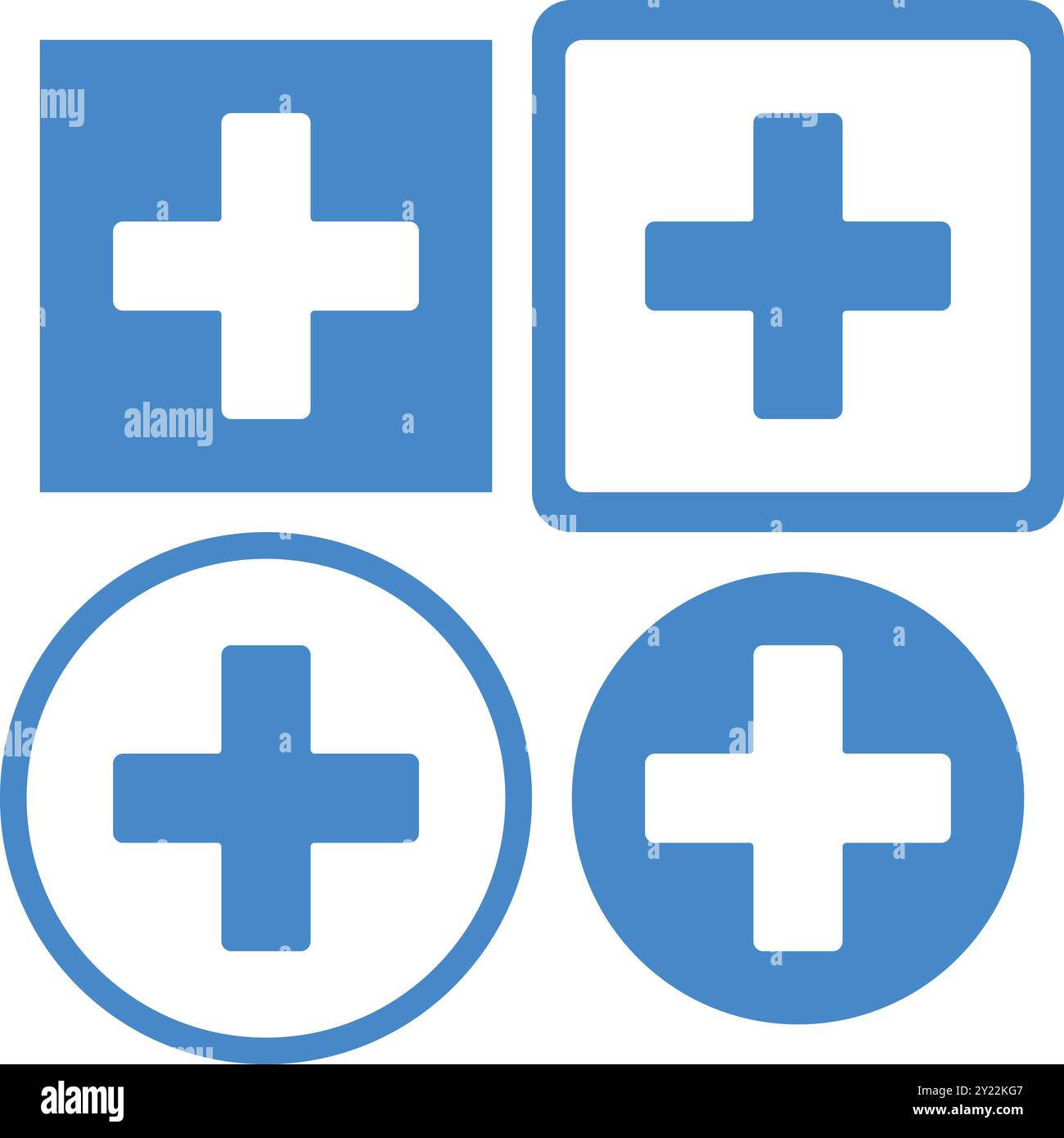 First Aid Icon Vector Set. Emergency Medical Symbol Design Stock Vector ...