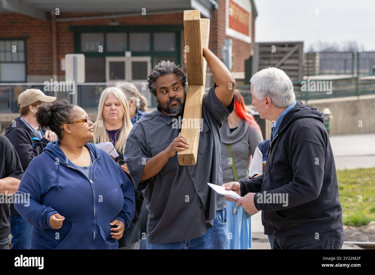 The 2024 annual Good Friday Walk of the Cross procession was held with ...