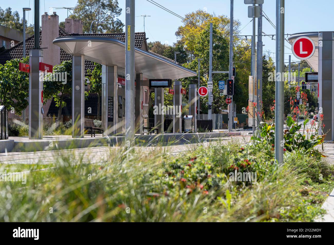 Ngara Tram Station in Cumberland Hospital Stock Photo - Alamy