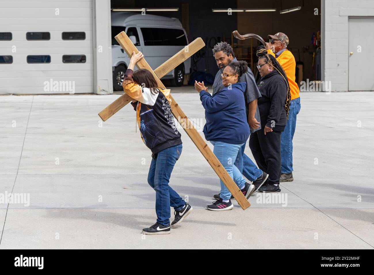 The 2024 annual Good Friday Walk of the Cross procession was held with ...