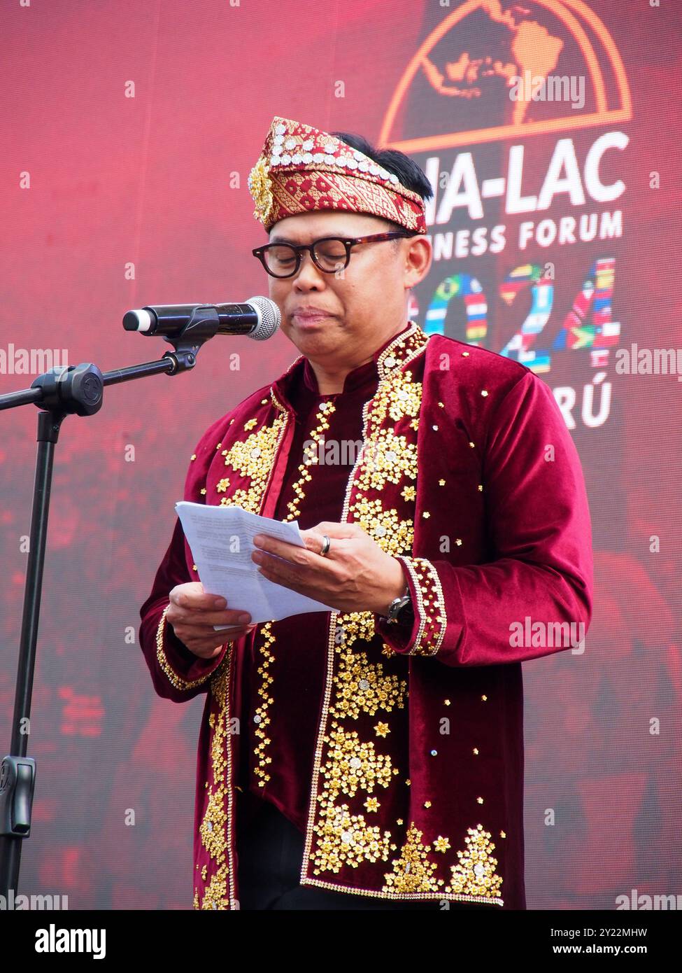 Lima, Peru. 08th Sep, 2024. Ricky Suhendar, Ambassador of the Republic ...