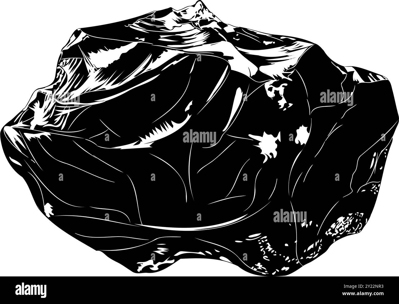 Shape of natural rough sapphire gemstone. Vector illustration of ...
