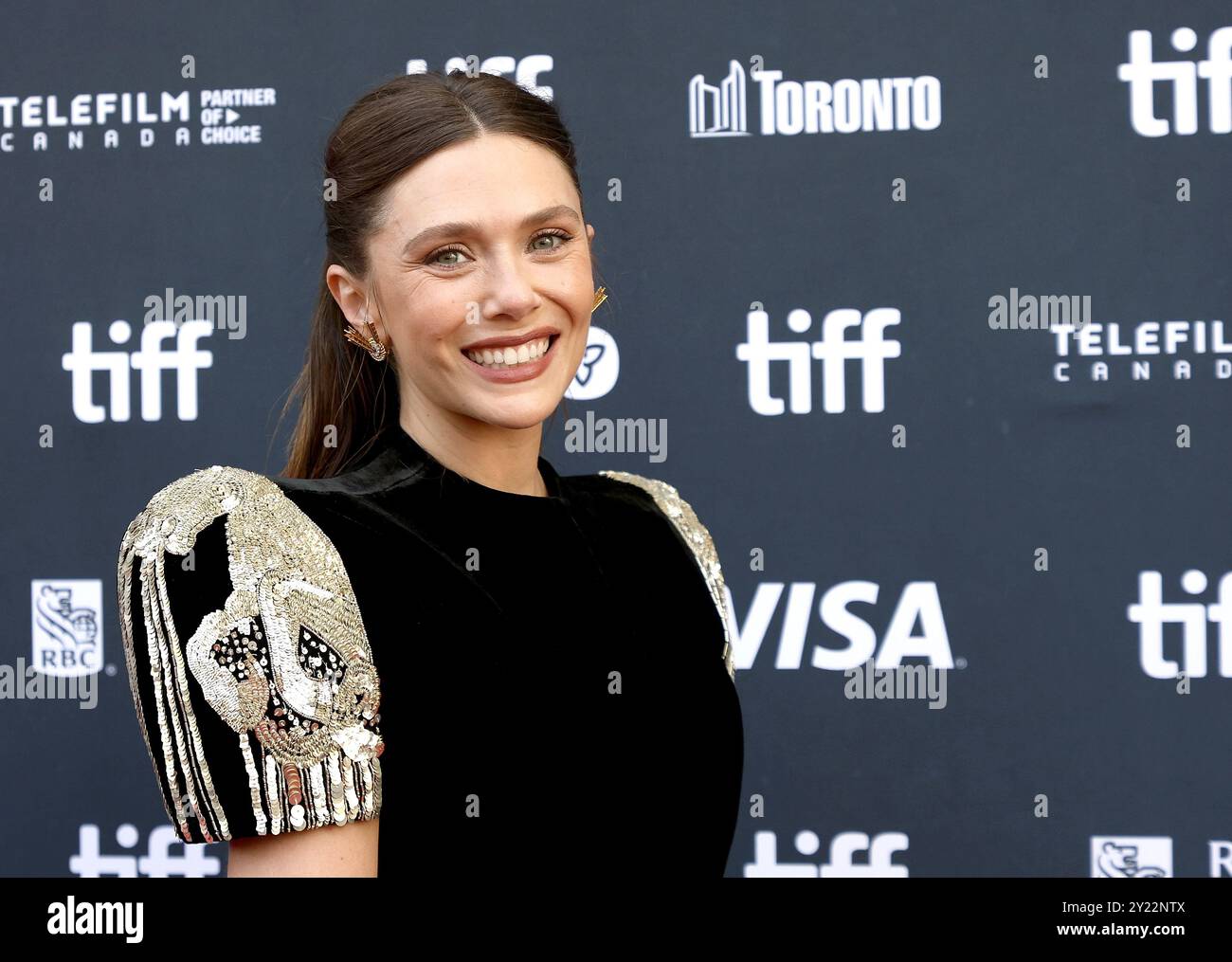 Toronto, Canada. 08th Sep, 2024. Elizabeth Olsen attends the premiere ...