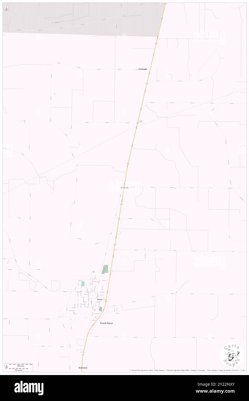 Sunflower county map hi-res stock photography and images - Alamy