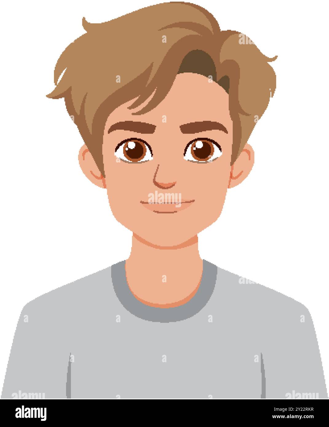 Portrait of a man with gray hair Stock Vector Images - Alamy