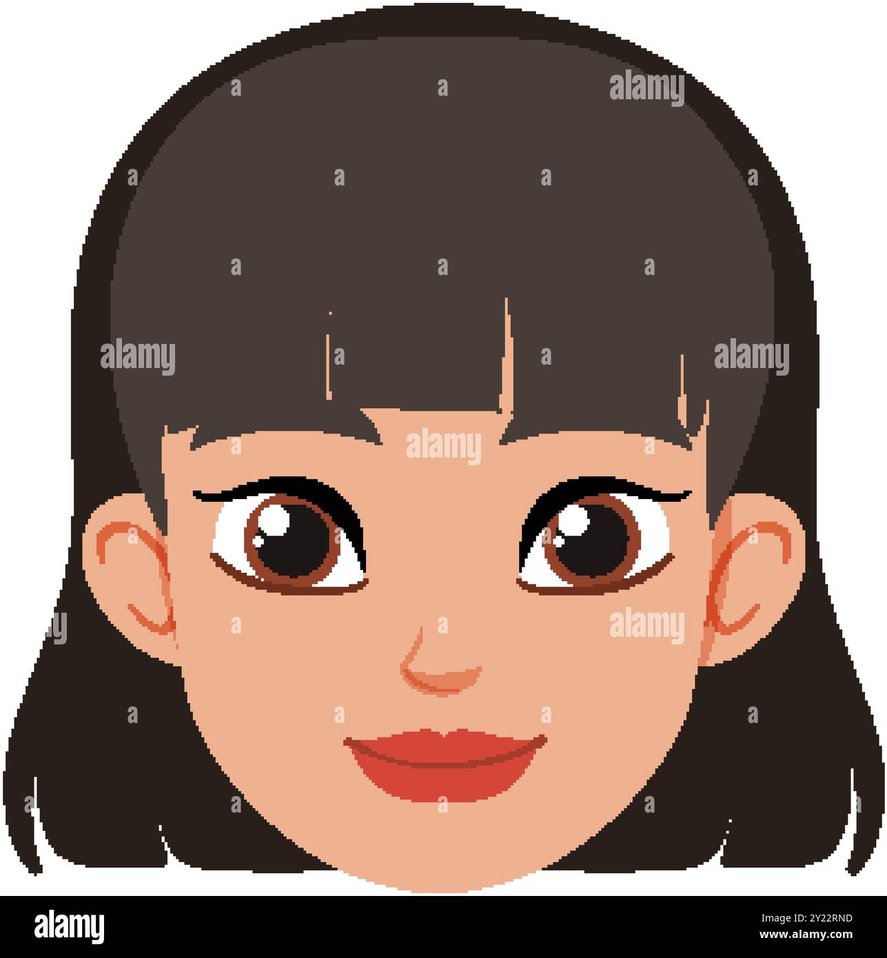 Smiling bangs Stock Vector Images - Alamy