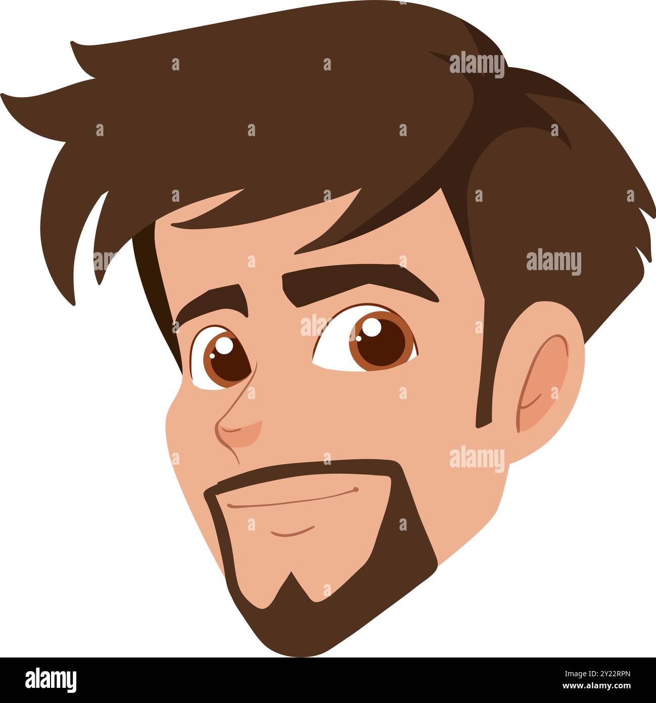 Playful bearded man in Stock Vector Images - Alamy