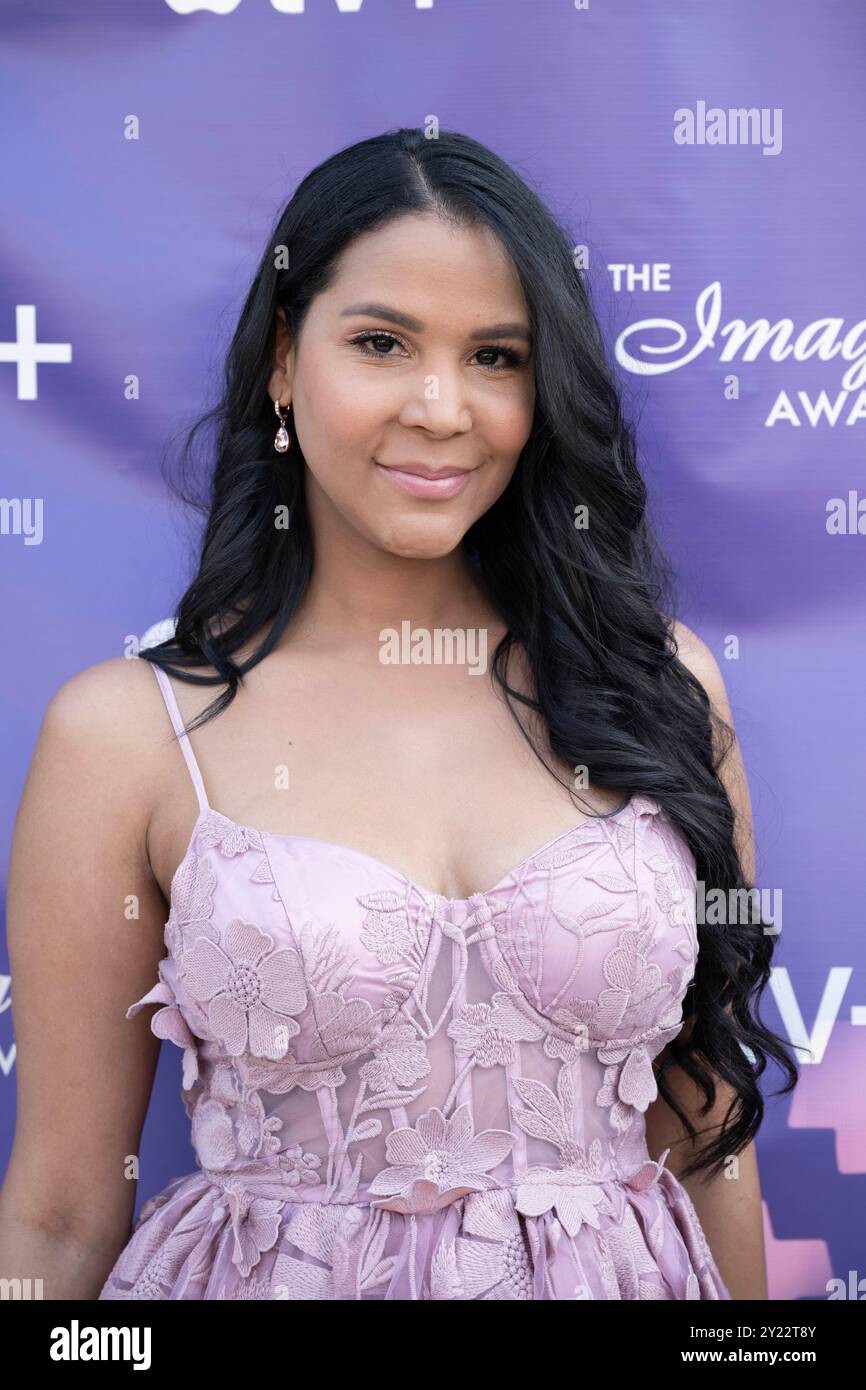 Los Angeles, USA. 08th Sep, 2024. Actress Angie Ayala attends 39th Annual Imagen Awards ...