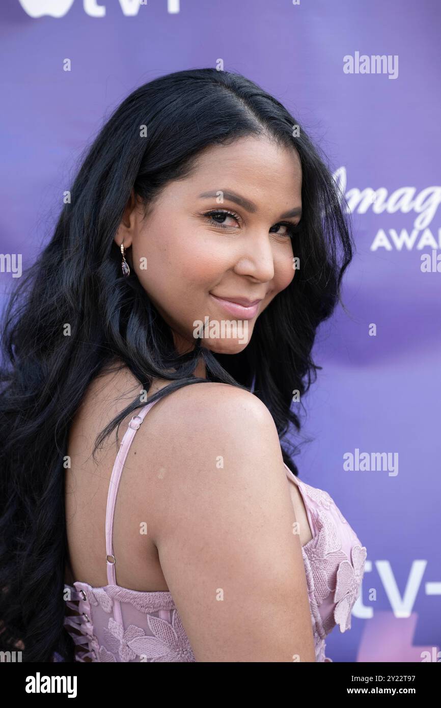 Los Angeles, USA. 08th Sep, 2024. Actress Angie Ayala attends 39th Annual Imagen Awards ...
