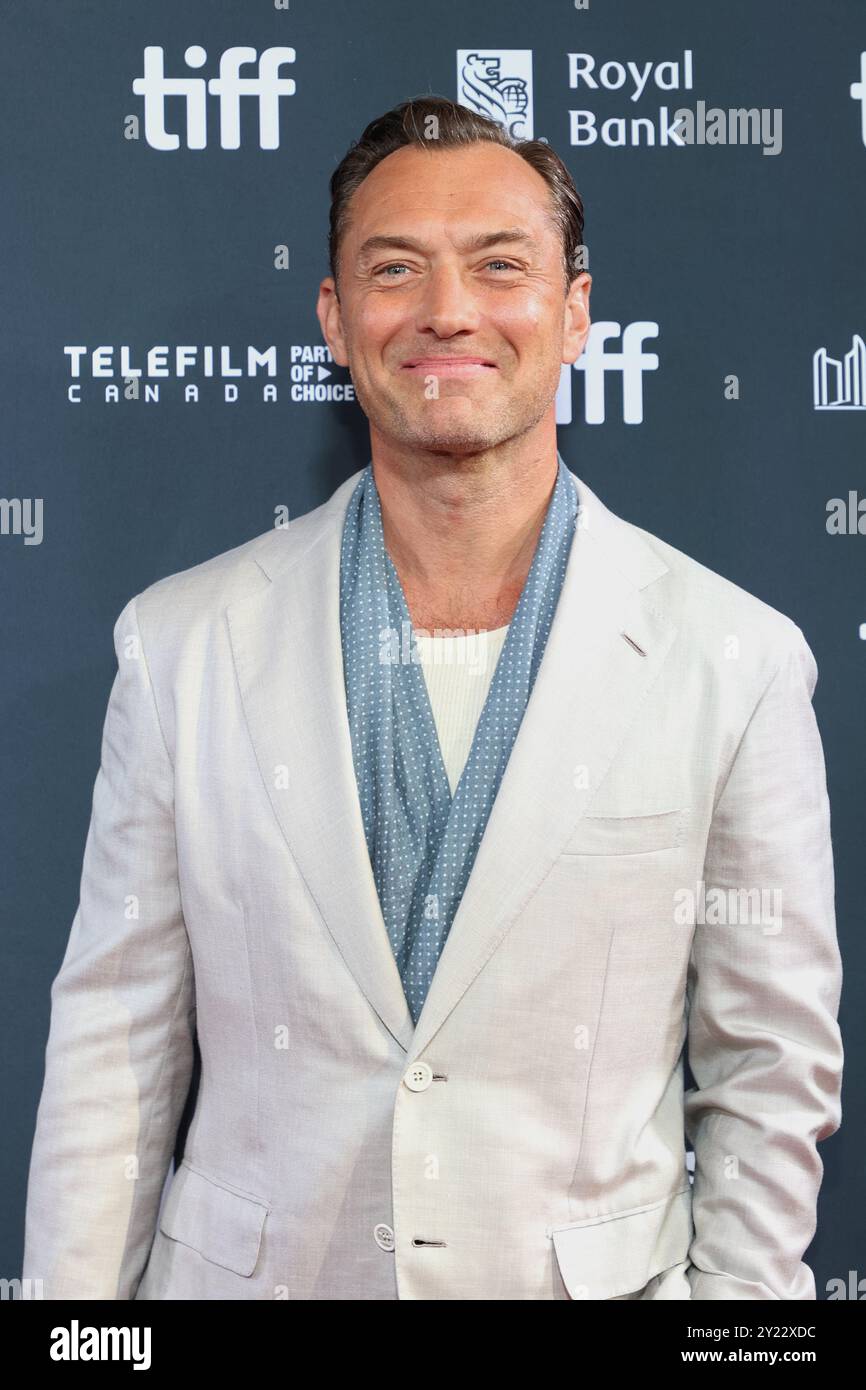 Toronto, Can. 07th Sep, 2024. Jude Law attends the premiere of "Eden ...