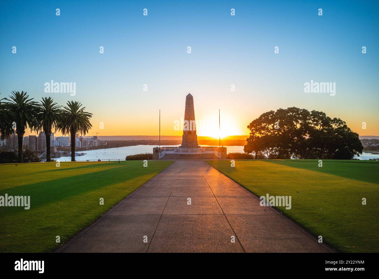 January 17, 2019: The State War Memorial Cenotaph at kings park in ...