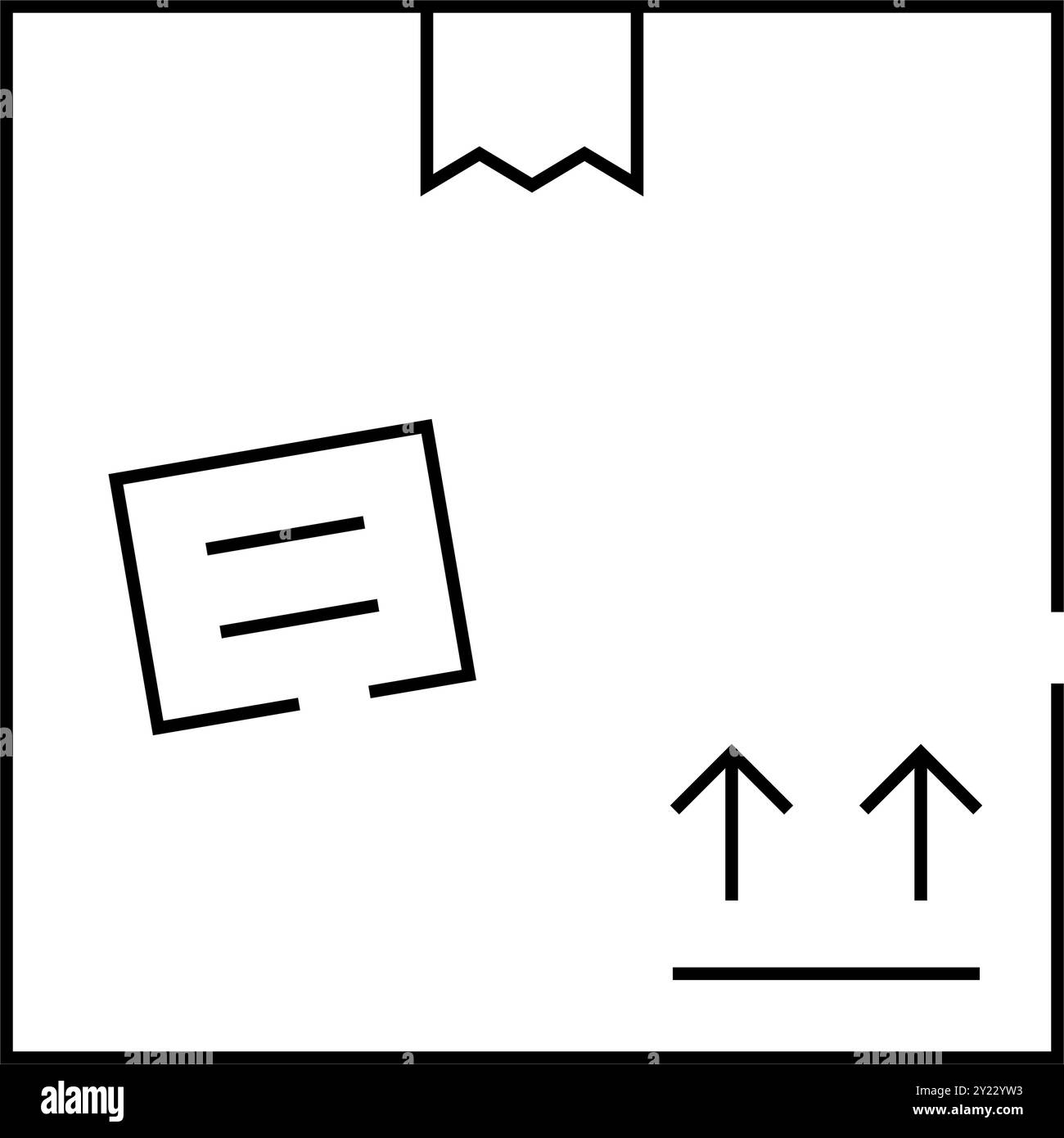 cardboard box line icon vector isolated illustration Stock Vector Image ...