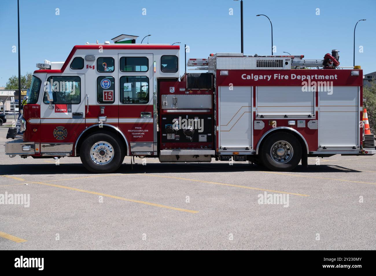 June 18 2024 - Calgary Alberta Canada - Calgary Fire Department ...